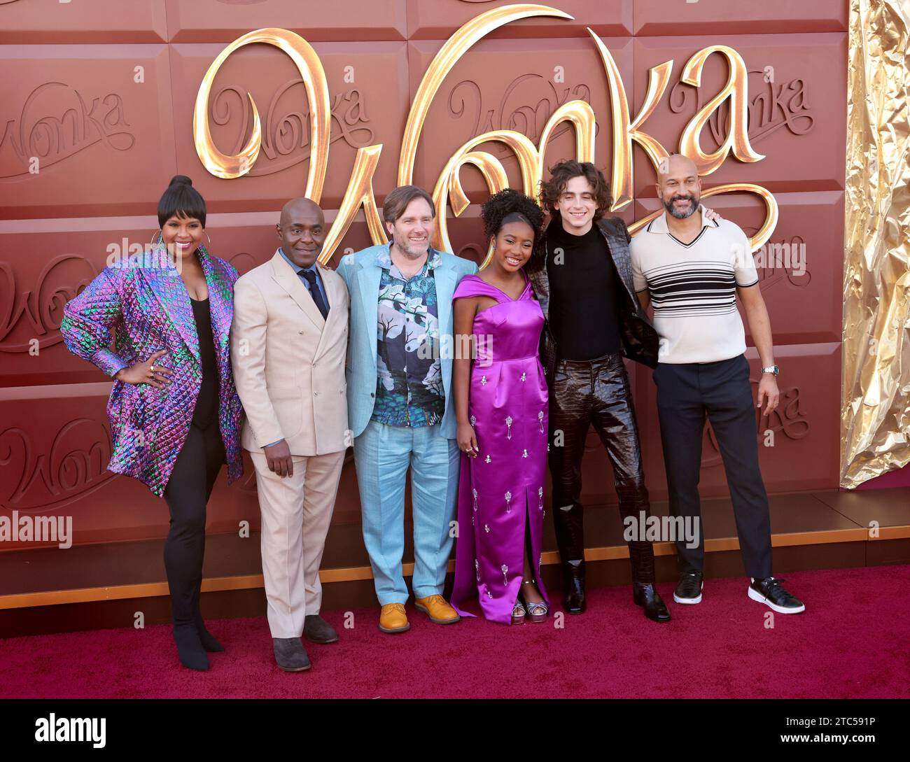 Los Angeles, California, USA. 10th December, 2023. (L-R) Natasha Rothwell, Paterson Joseph, Paul ...