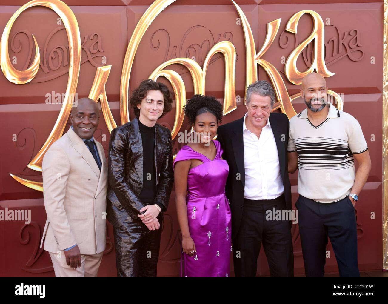 Los Angeles, California, USA. 10th December, 2023. (L-R) Paterson Joseph, Paul King, Calah Lane ...