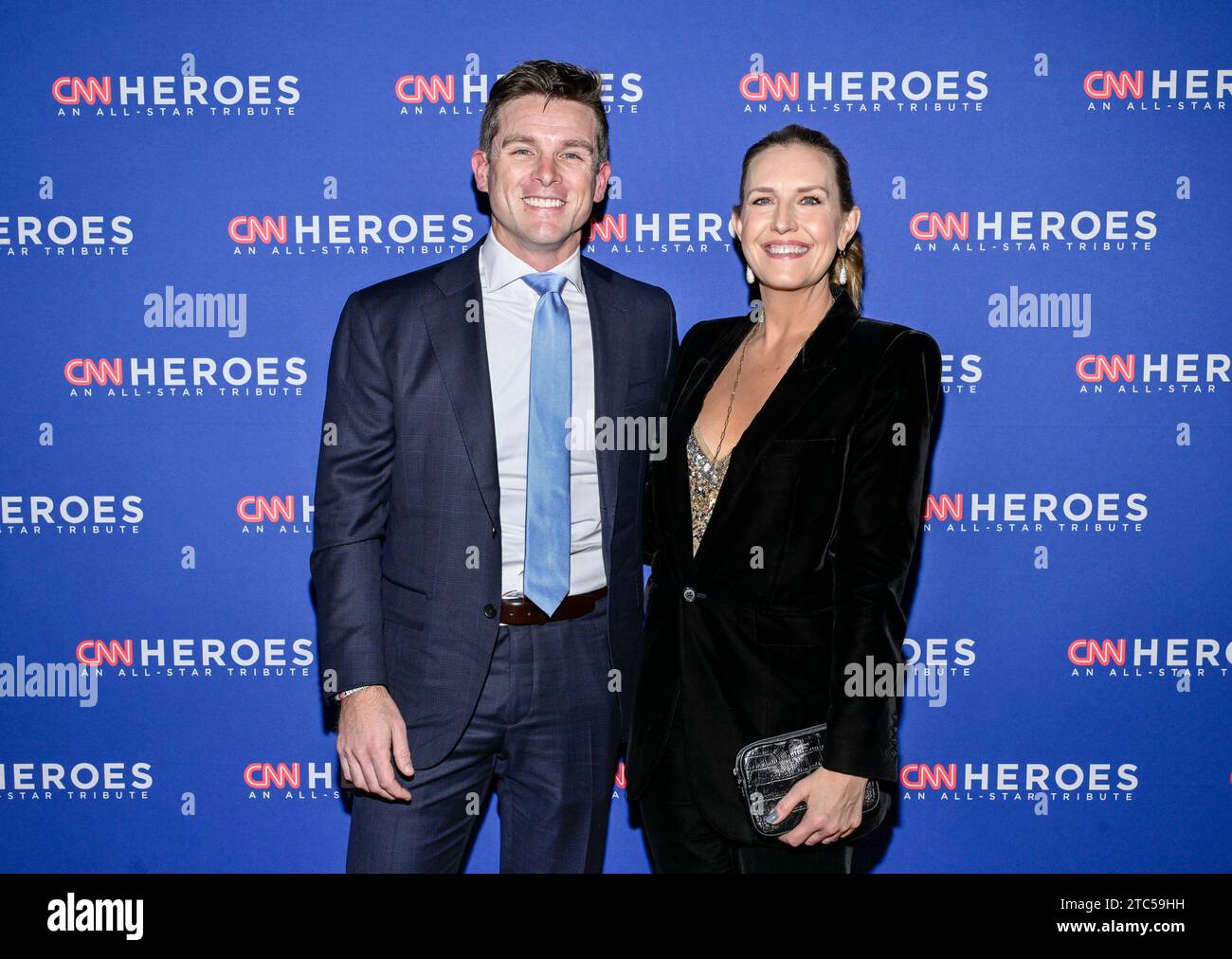 Phil Mattingly, left, and Poppy Harlow attend CNN Heroes: An All-Star ...