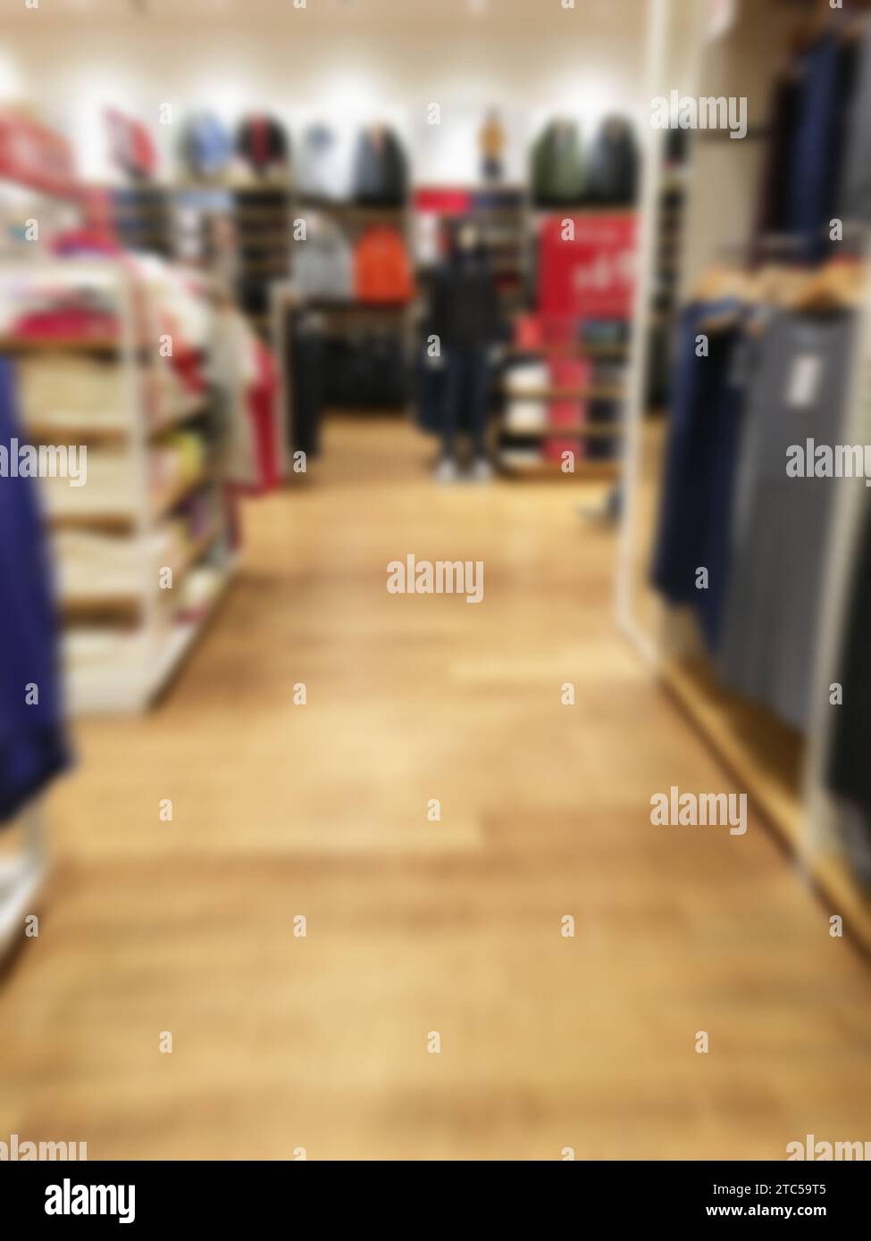 blurred image background with clothing store Stock Photo - Alamy