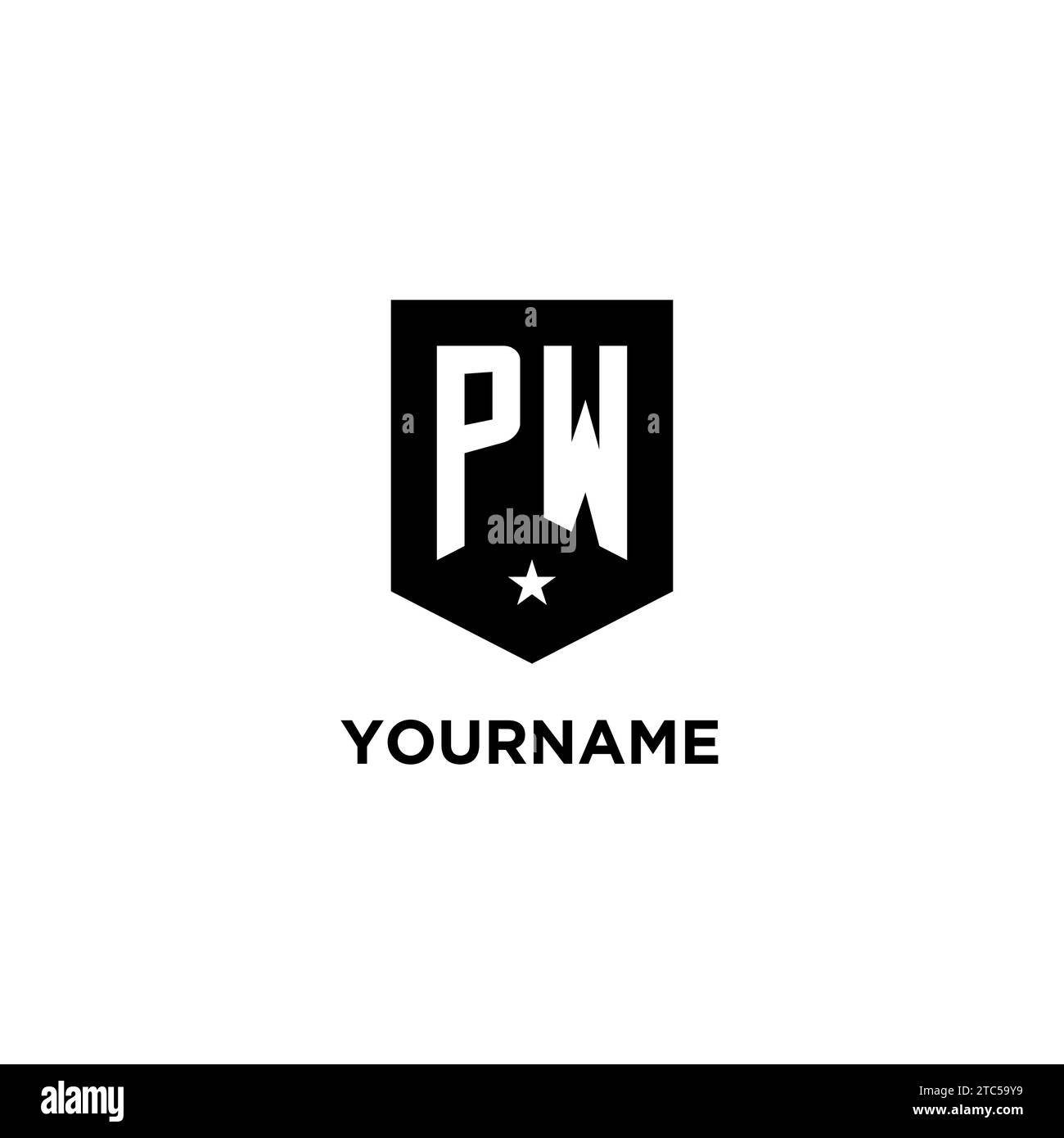 Logo pw vector vectors Black and White Stock Photos & Images - Alamy