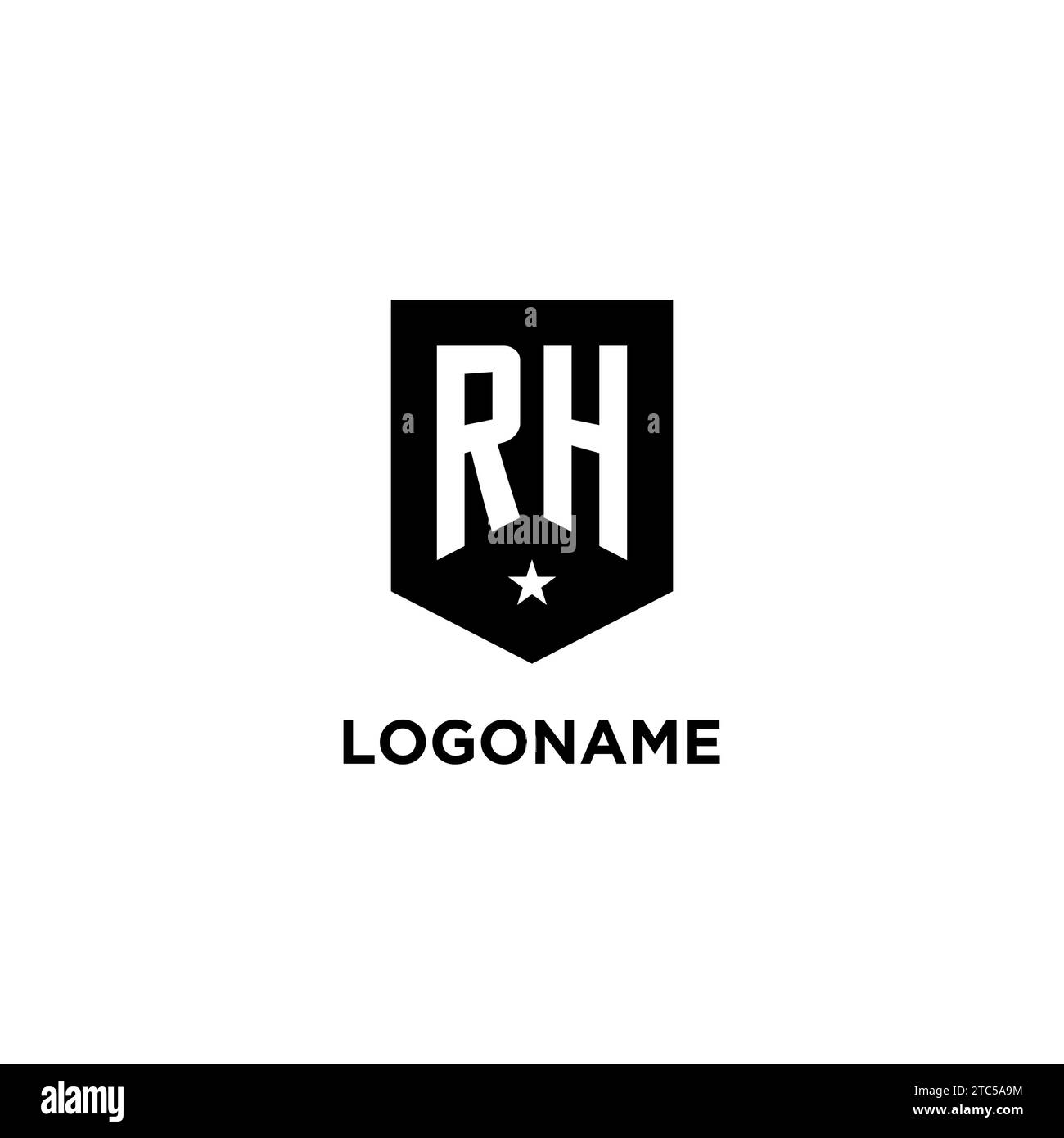 Rh gaming letters Stock Vector Images - Alamy
