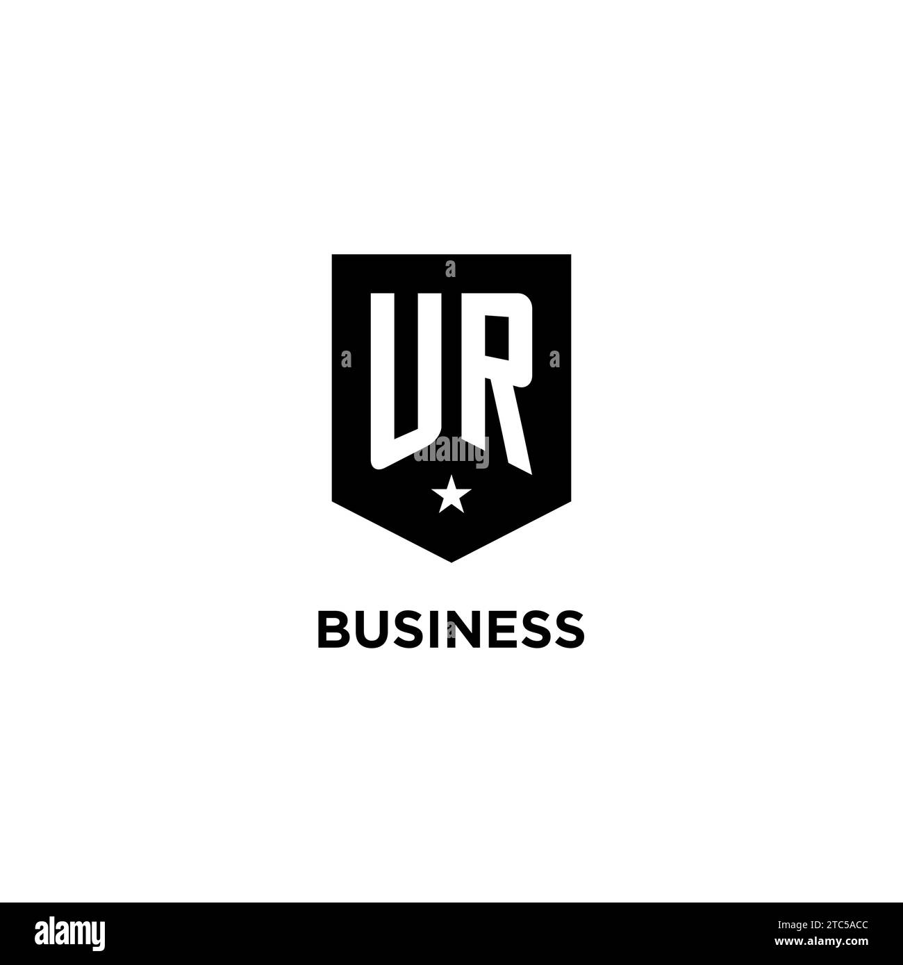 Initial ur logo Black and White Stock Photos & Images - Alamy