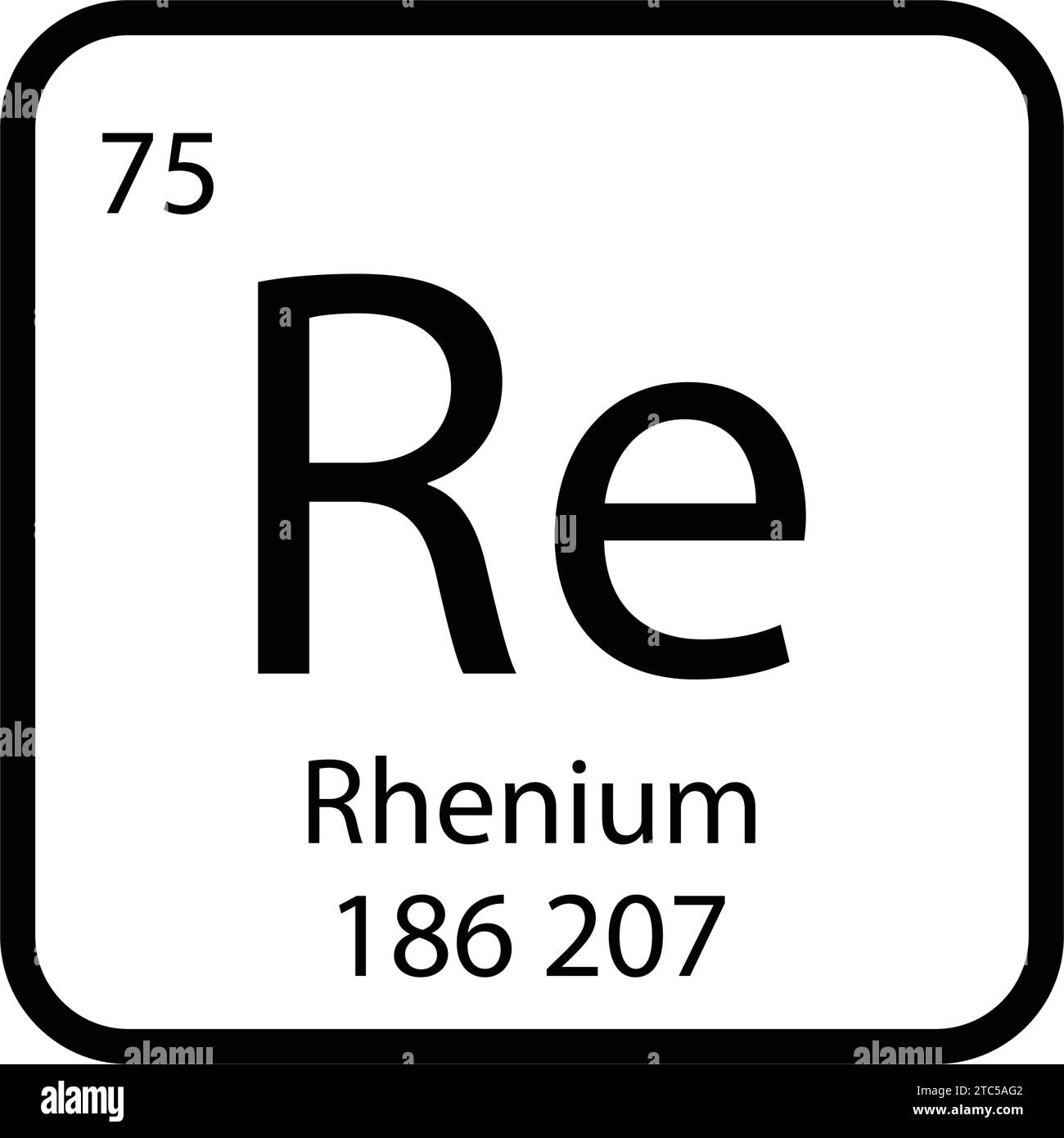 Symbol chemical element rhenium hi-res stock photography and images - Alamy