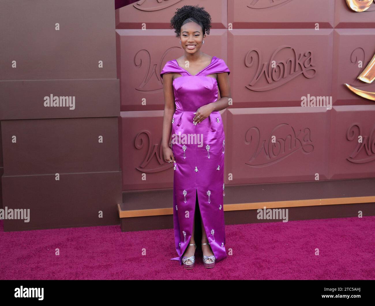 Los Angeles, USA. 10th Dec, 2023. Calah Lane arrives at the Warner Bros ...