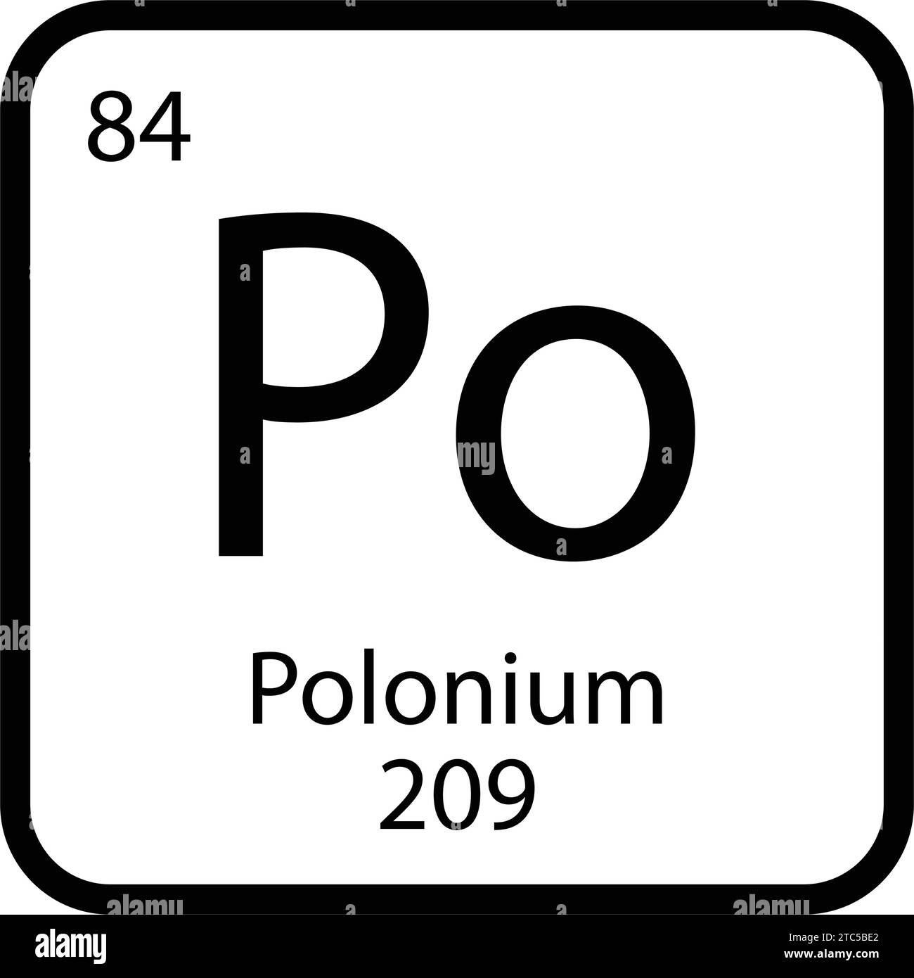 Atomic structure of polonium Stock Vector Images - Alamy