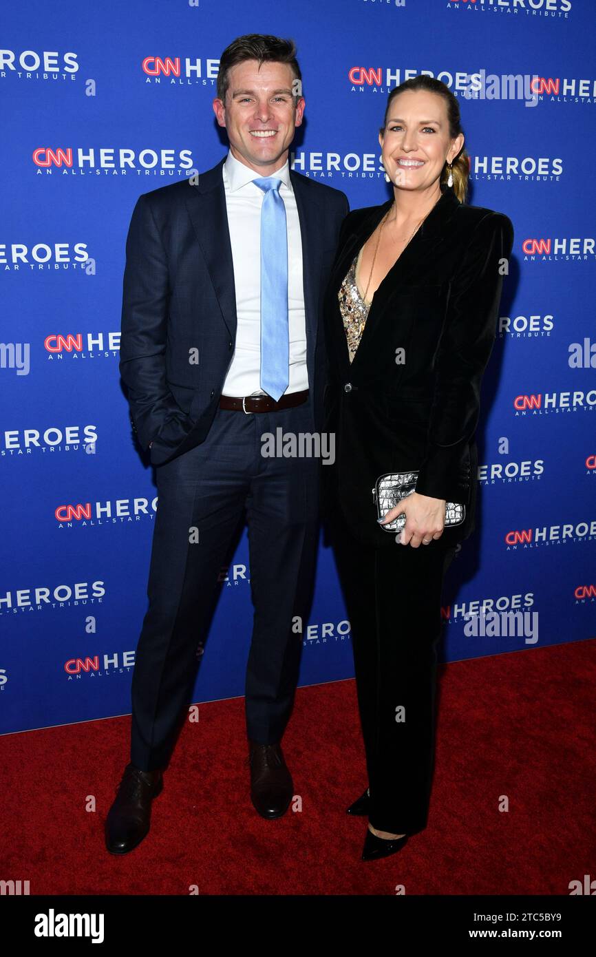 Phil Mattingly and Poppy Harlow Stock Photo - Alamy