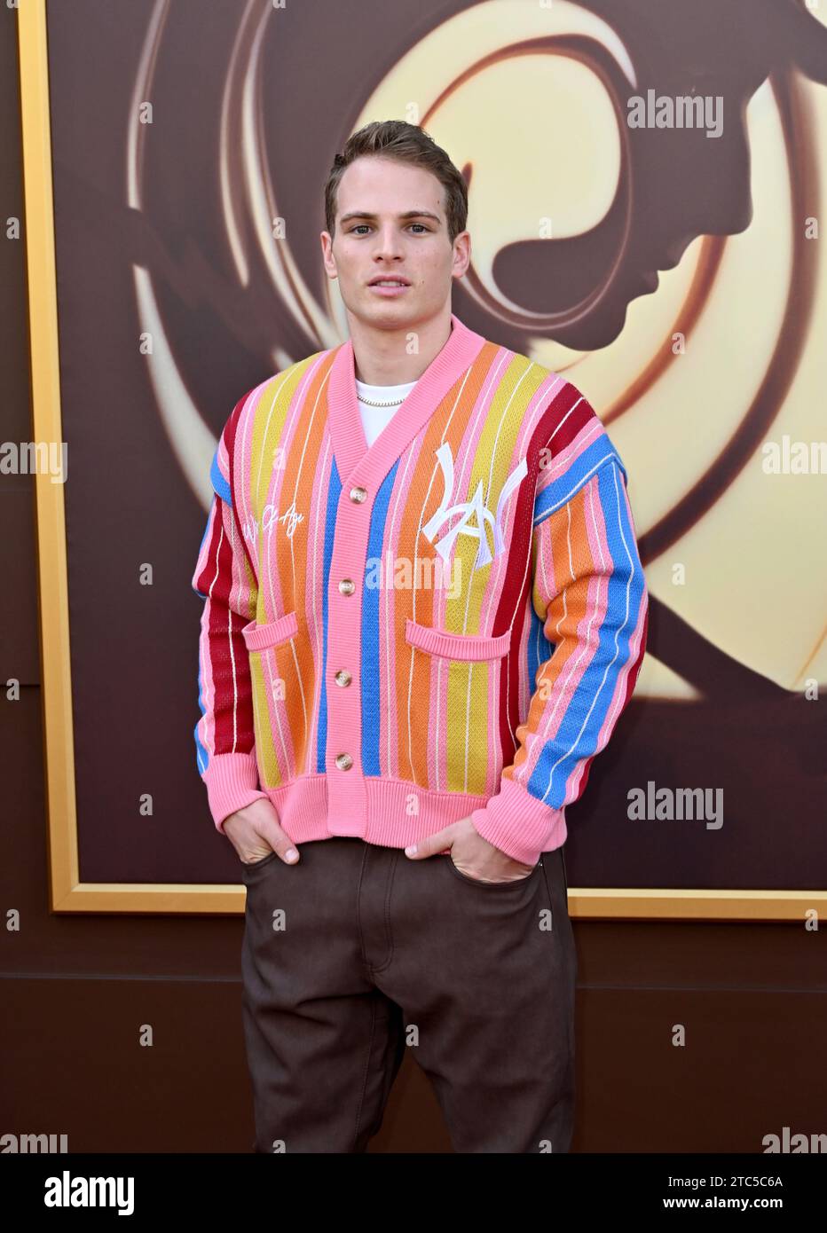 LOS ANGELES, USA. December 10, 2023: Gianni Paolo at the premiere for ...