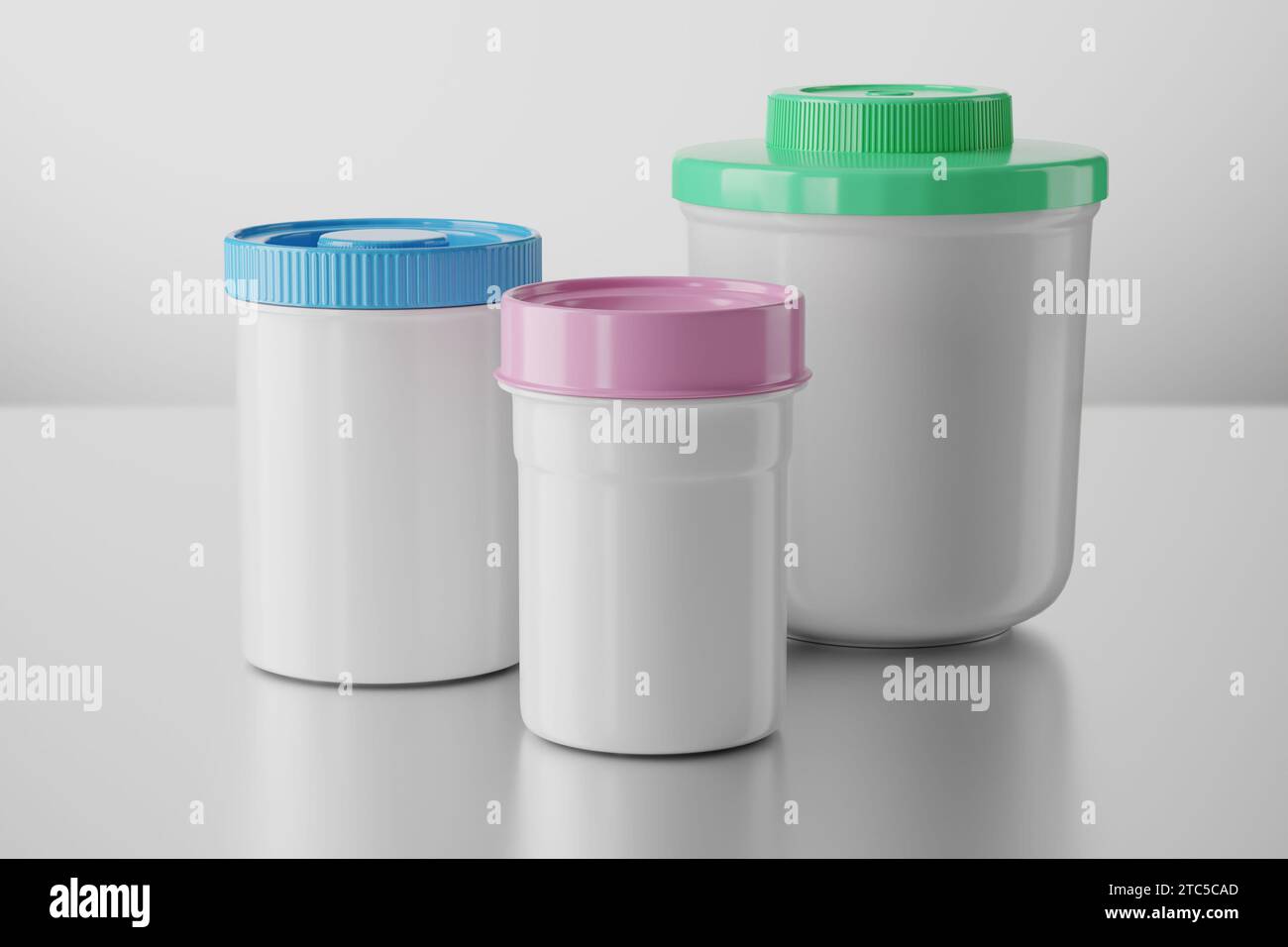 Colorful jar pink lid blank hi-res stock photography and images - Alamy