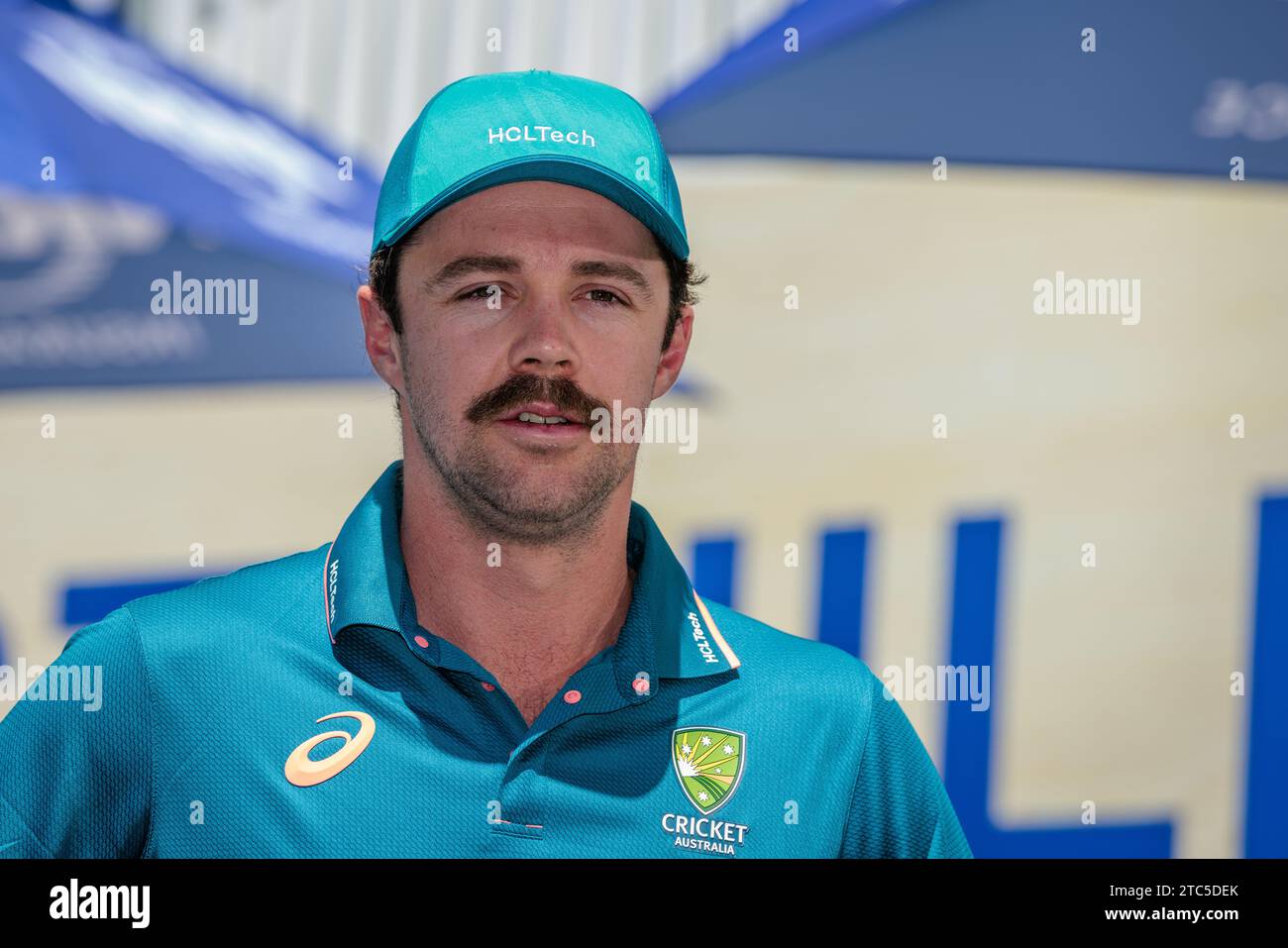 Australian cricket player Travis Head speaks to the media on The West ...