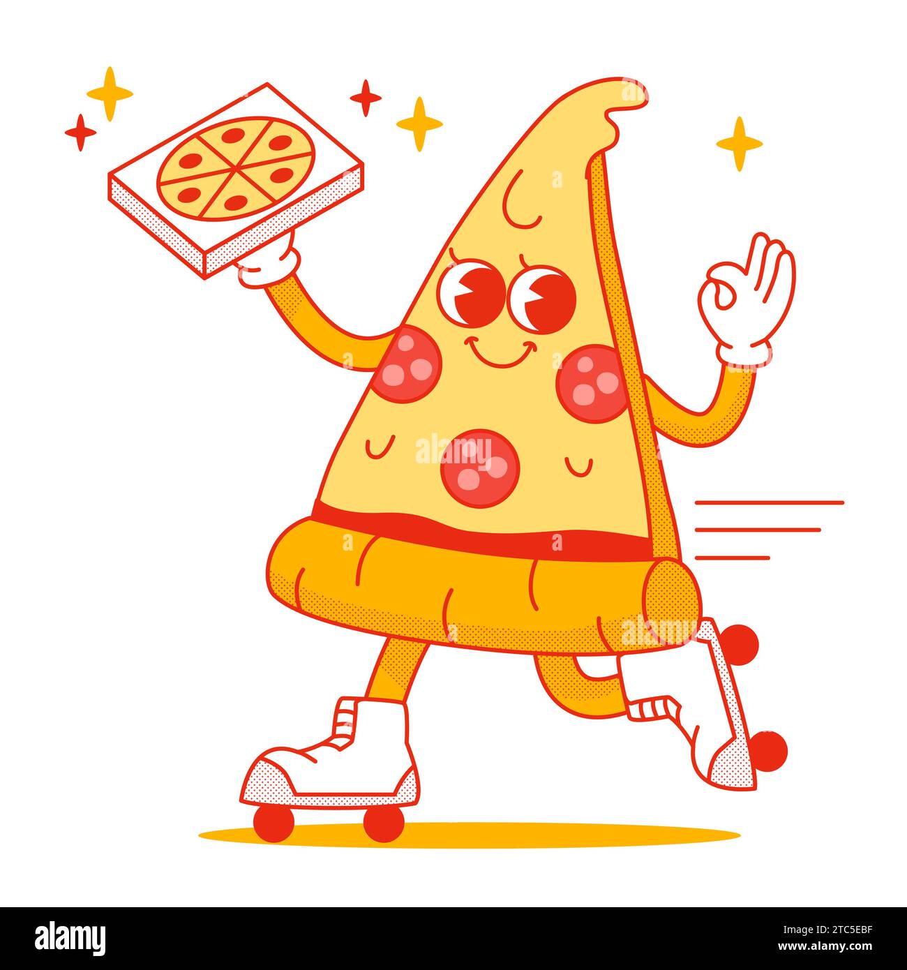 Pizza character hi-res stock photography and images - Alamy