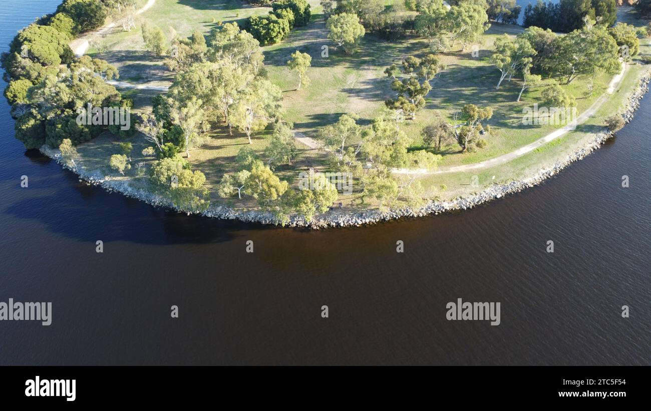 Aerial Photograph of River Island Stock Photo - Alamy
