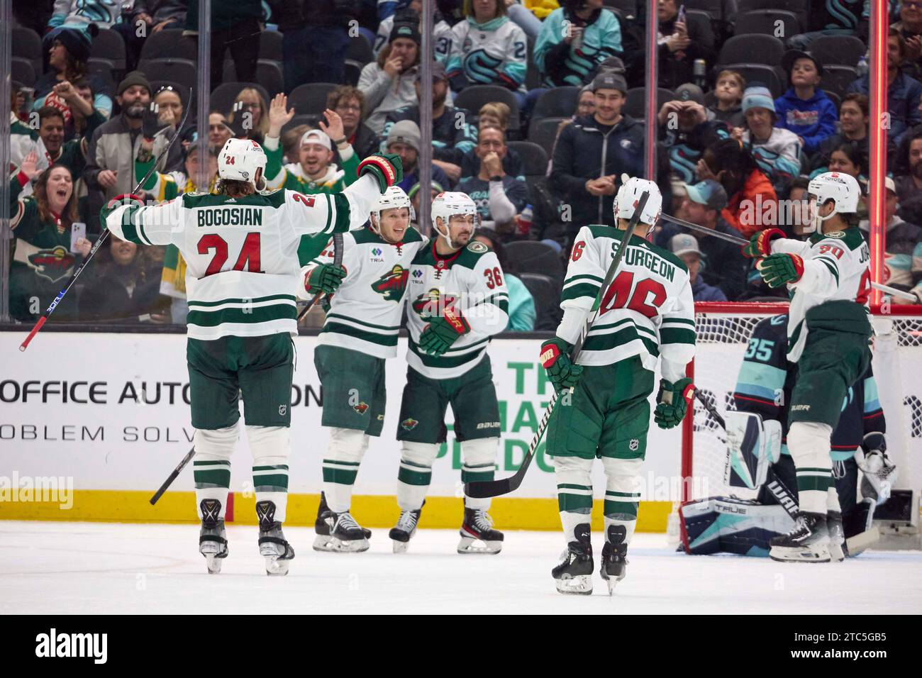 From left Minnesota Wild defenseman Zach Bogosian (24), center Marco ...