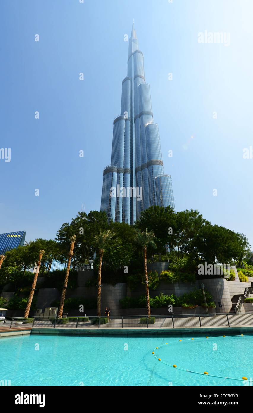 The Burj Khalifa skyscraper is the tallest building in the world. Dubai ...