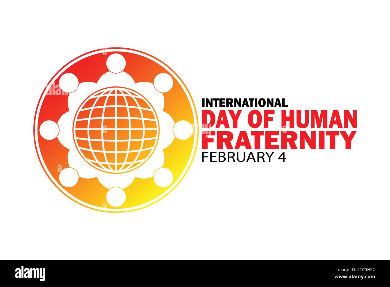 International Day Of Human Fraternity. February 4. Holiday concept ...