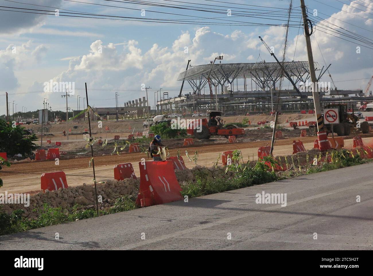 Cancun, Mexico. 06th Dec, 2023. View of the future main station of the ...