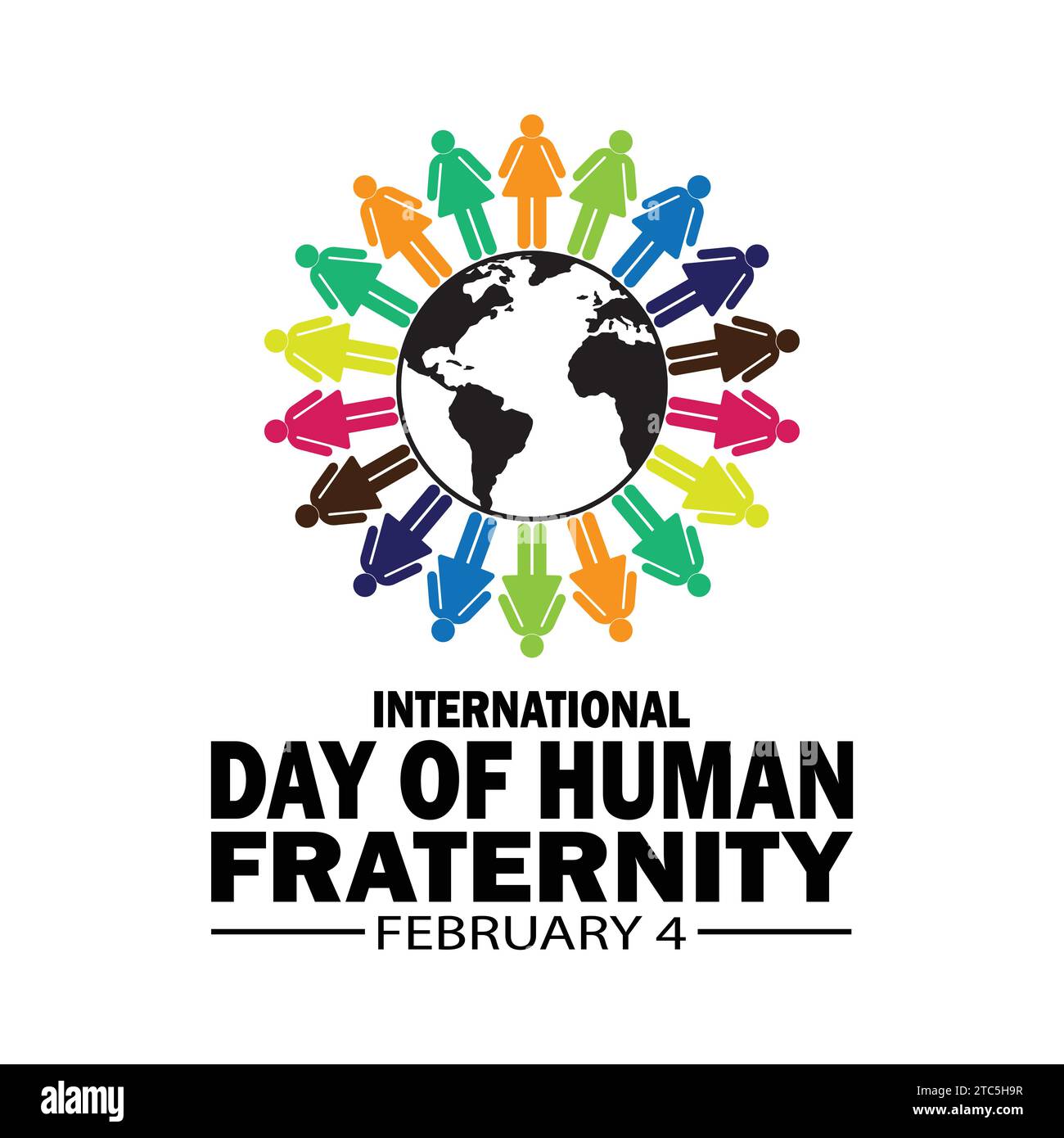 International Day Of Human Fraternity Vector illustration. February 4 ...
