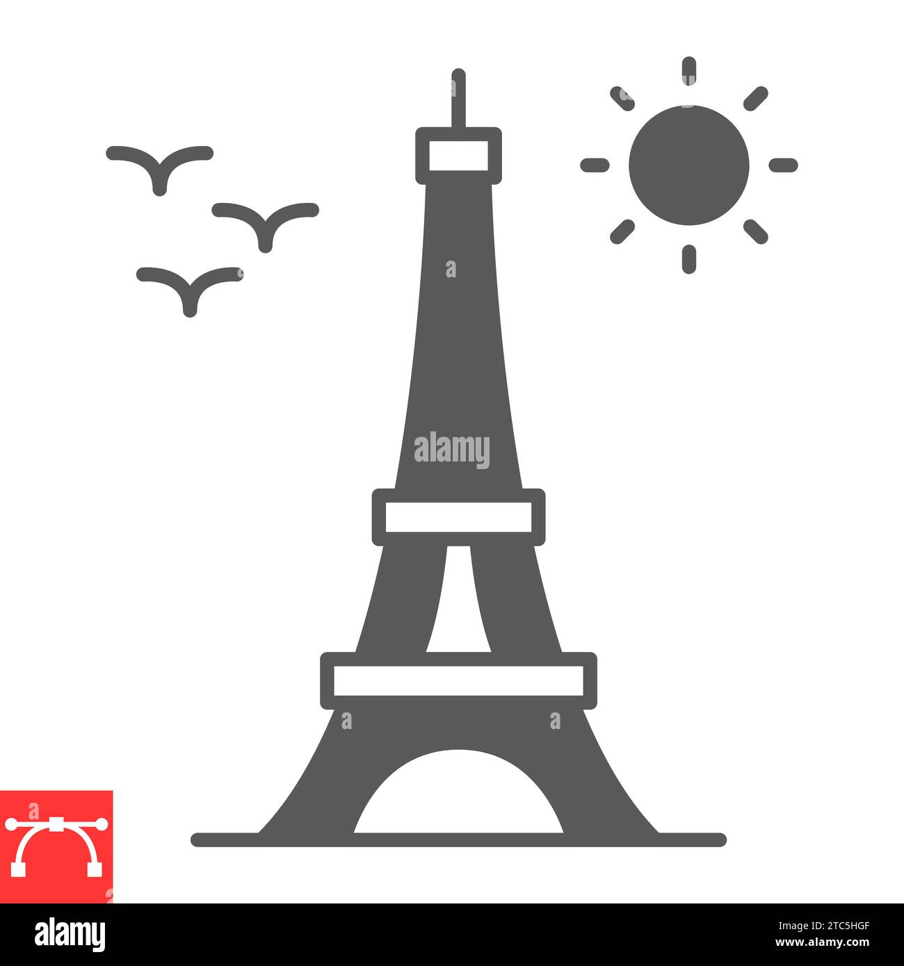 Paris eiffel tower clipart Stock Vector Images - Alamy