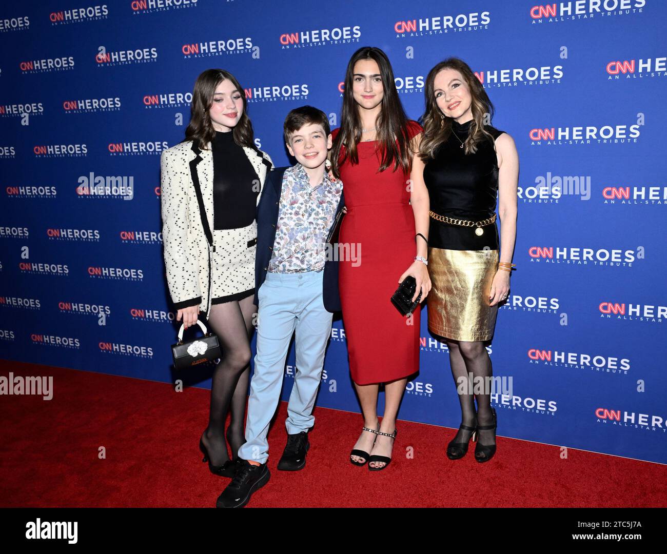 Maxim Swinton, left, Maxim Swinton, Ava Swinton and Ina Swinton attend ...
