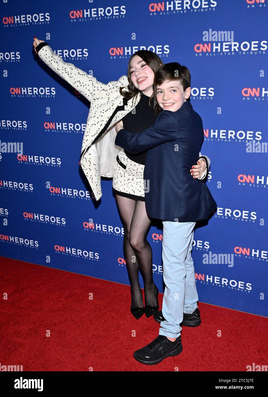 Maxim Swinton, left, and Maxim Swinton attend CNN Heroes: An All-Star ...