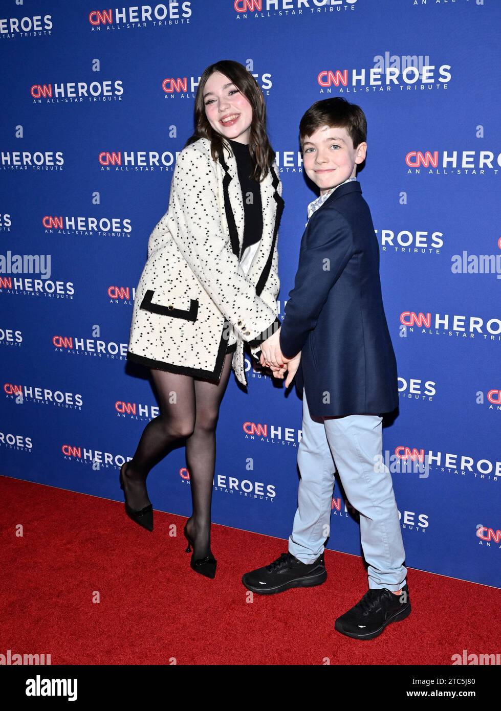 Maxim Swinton, left, and Maxim Swinton attend CNN Heroes: An All-Star ...