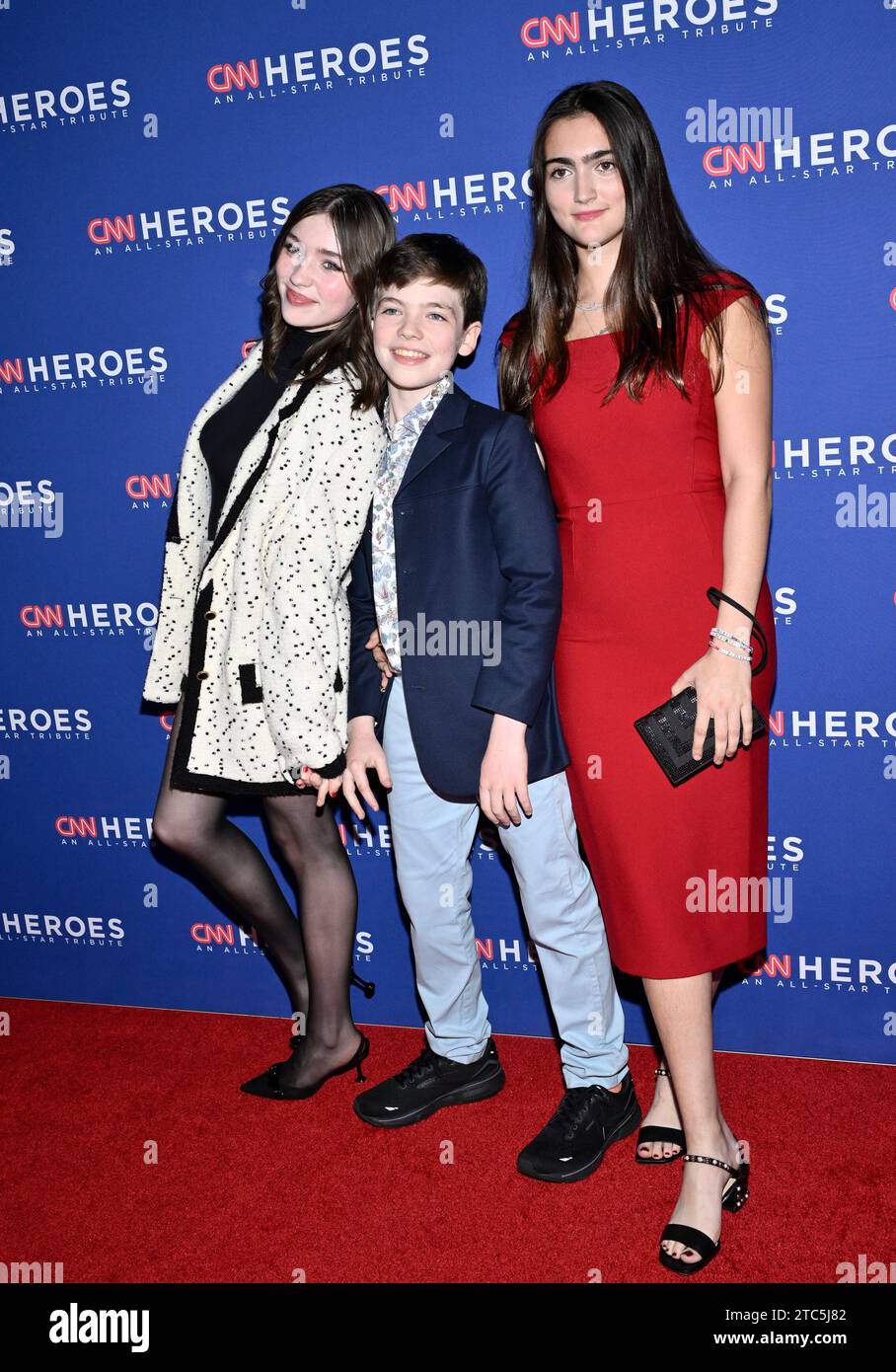 Maxim Swinton, left, Maxim Swinton and Ava Swinton attend CNN Heroes ...