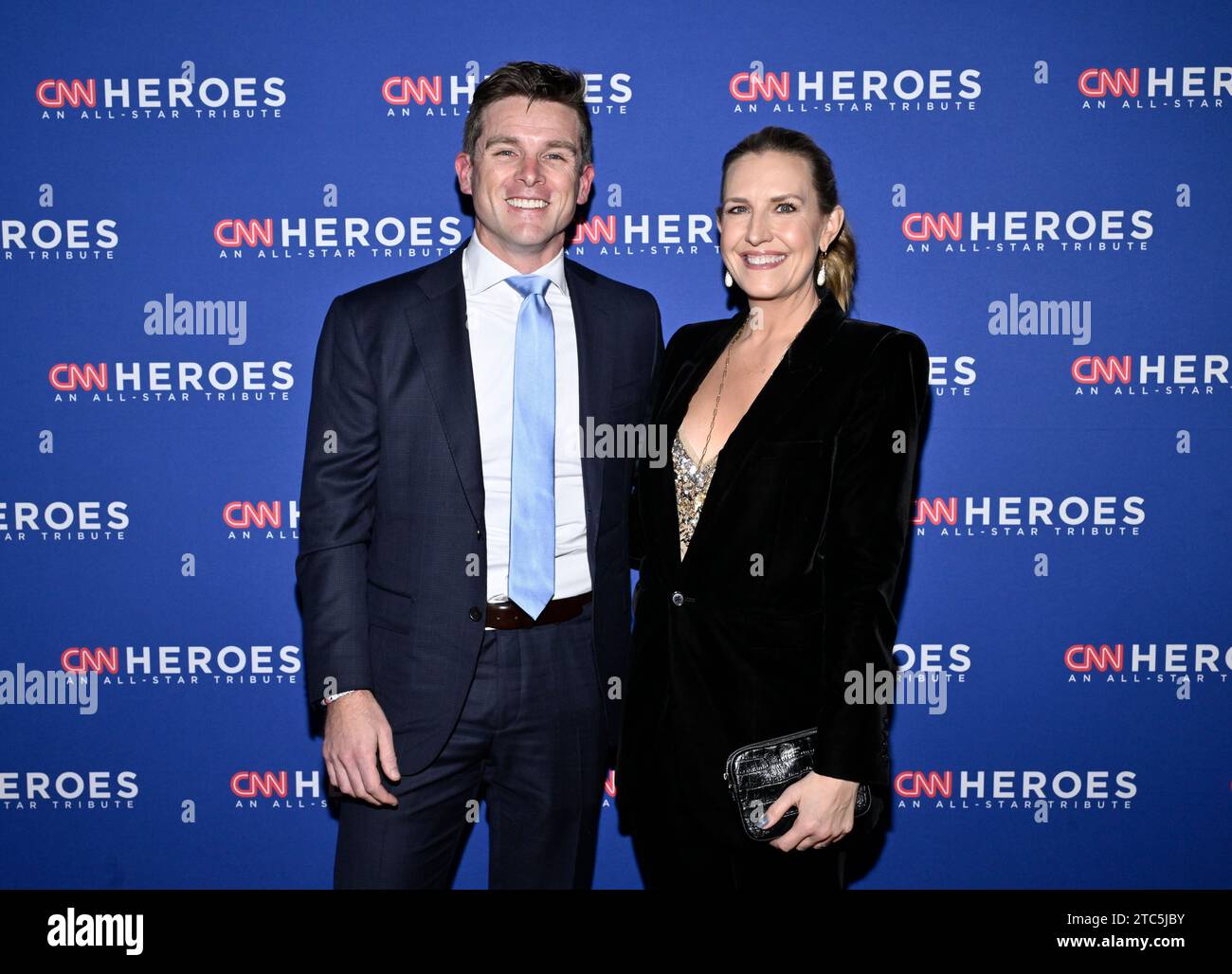 Phil Mattingly, left, and Poppy Harlow attend CNN Heroes: An All-Star ...