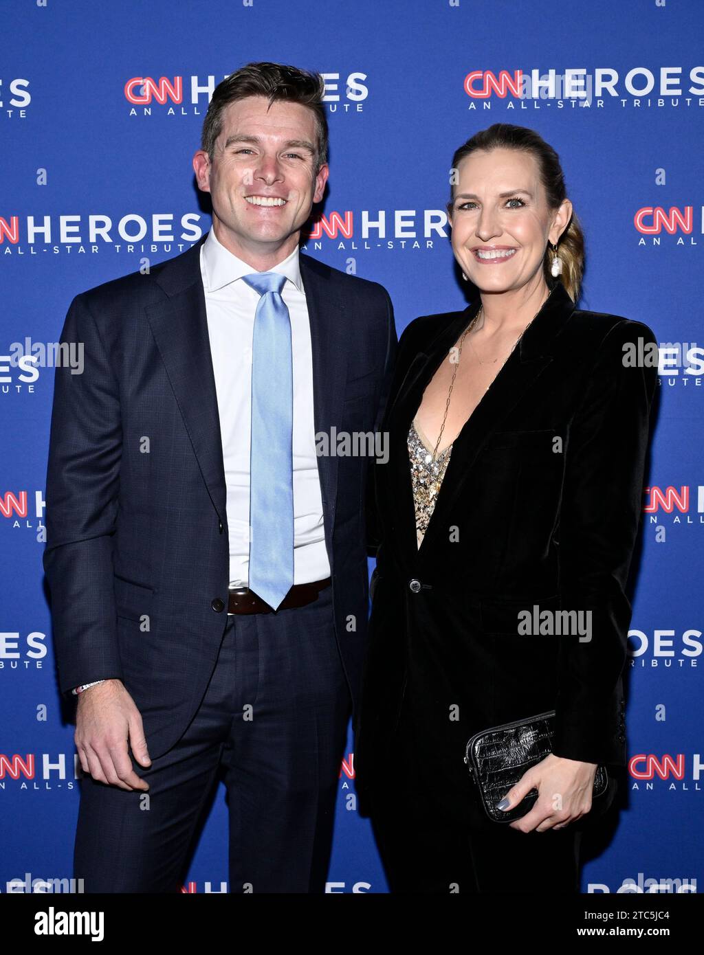 Phil Mattingly, left, and Poppy Harlow attend CNN Heroes: An All-Star ...