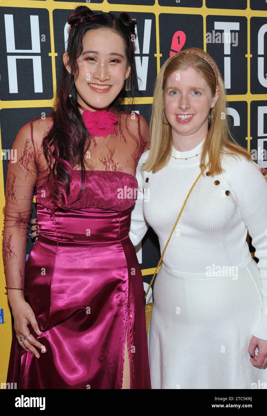 New York, USA. 10th Dec, 2023. L-R: Amelia Fei and Caroline McKenzie ...