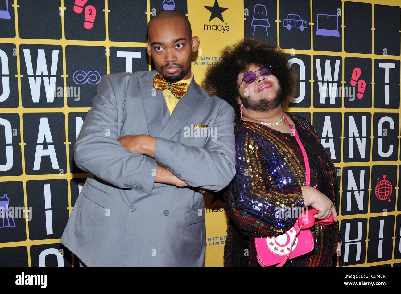 New York, USA. 10th Dec, 2023. L-R: Remington Goudy and Desmond Luis ...
