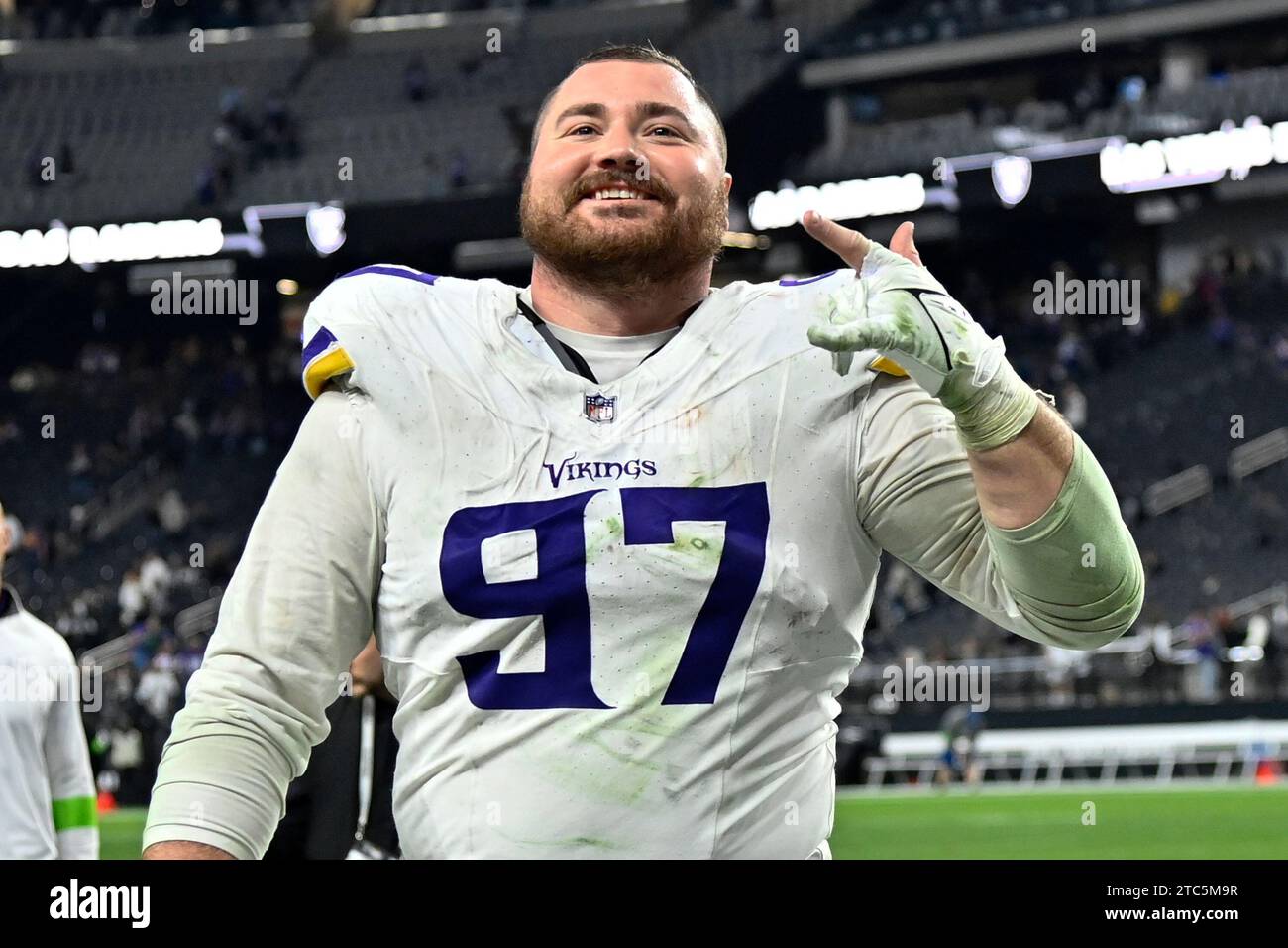 Minnesota Vikings defensive tackle Harrison Phillips (97) walks off the ...