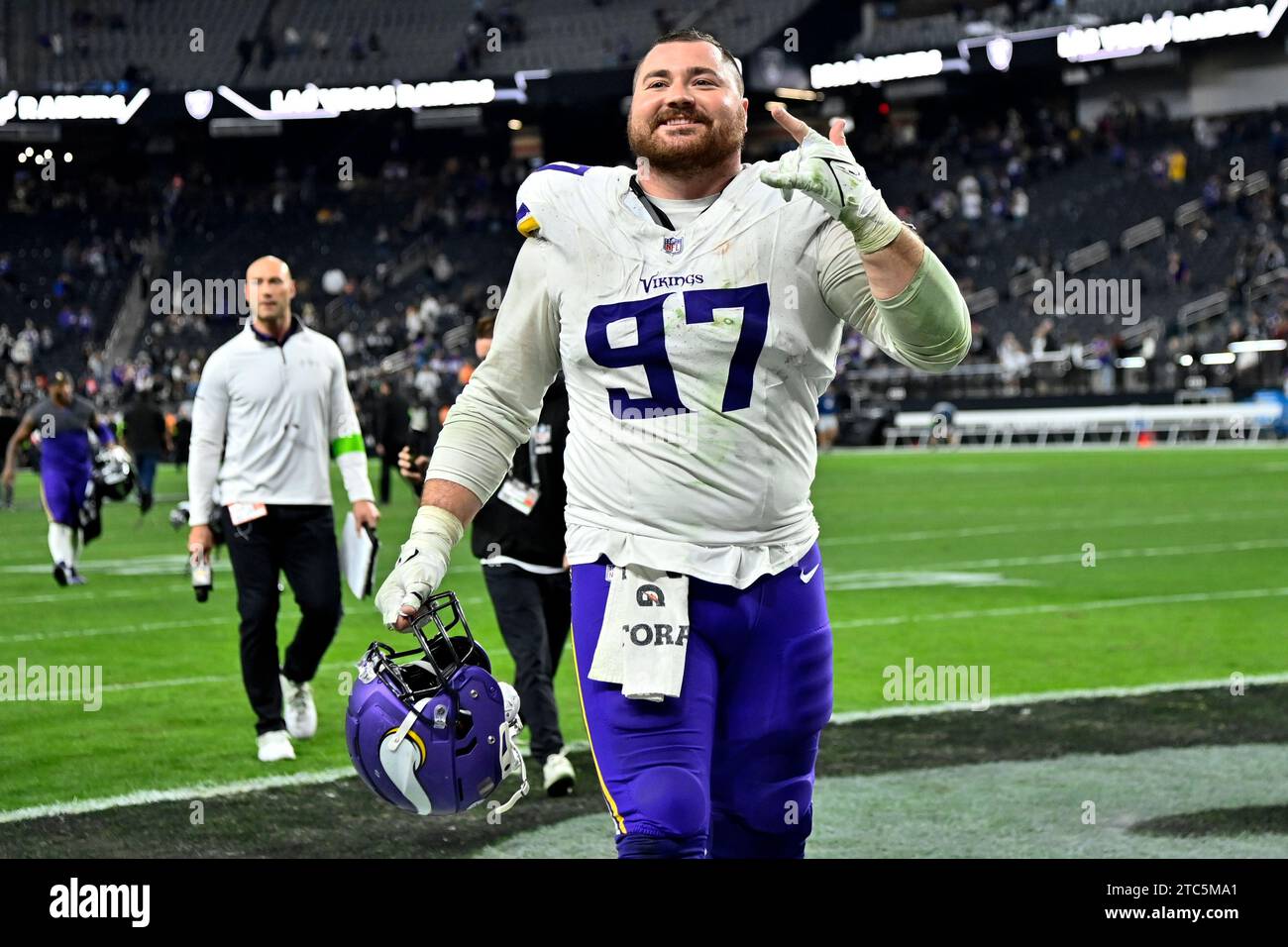 Minnesota Vikings defensive tackle Harrison Phillips (97) walks off the ...