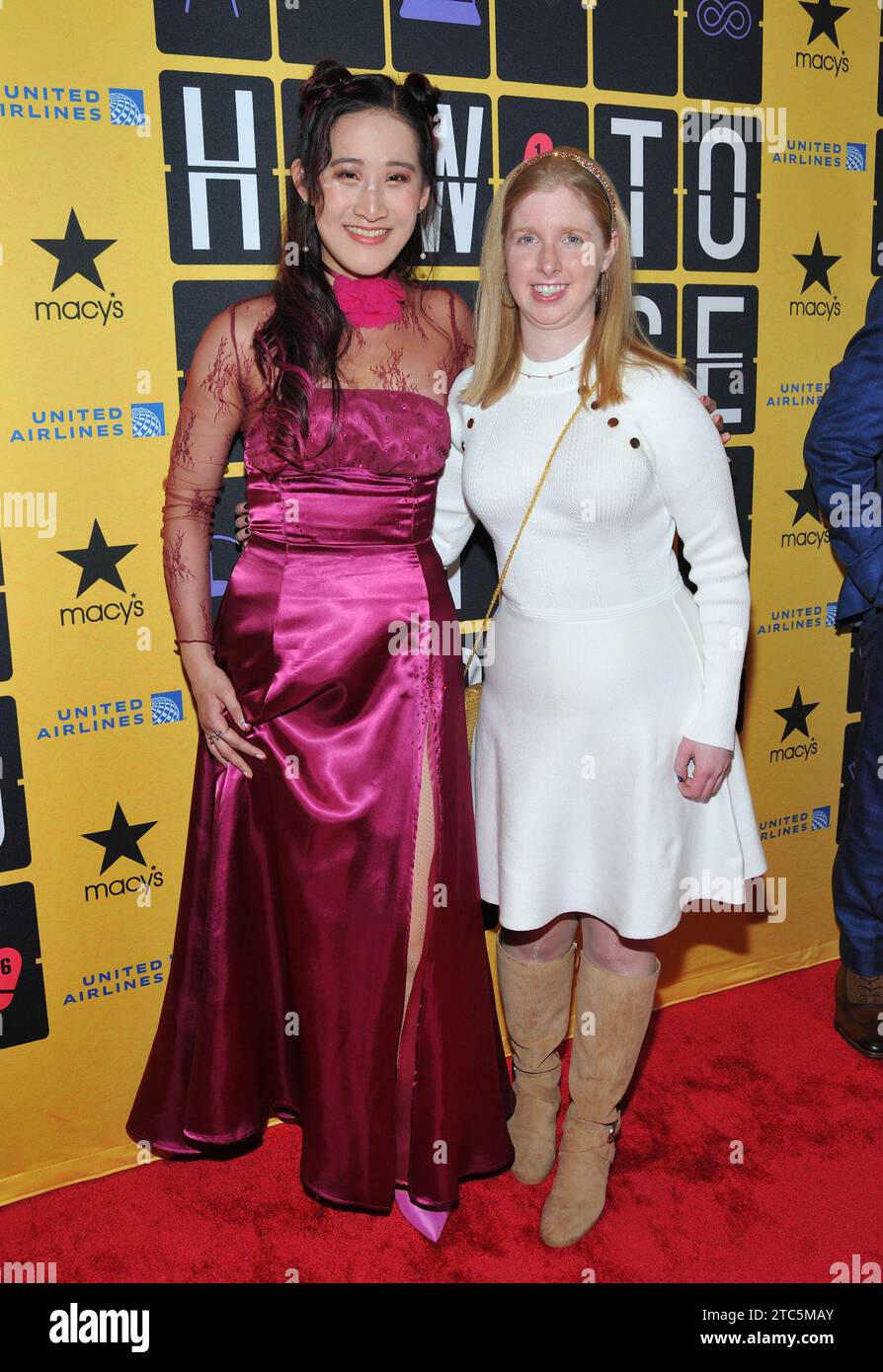 New York, USA. 10th Dec, 2023. L-R: Amelia Fei and Caroline McKenzie ...