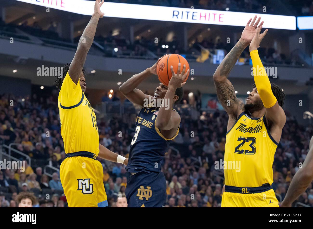 December 9, 2023: Notre Dame Fighting Irish guard Markus Burton (3 ...