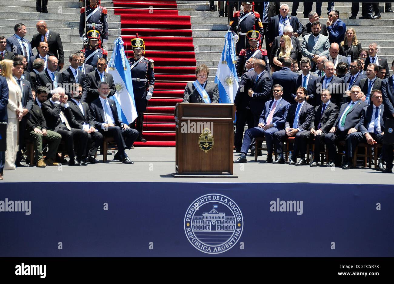 Buenos Aires, Milei. 10th Dec, 2027. Argentina's new President Javier ...