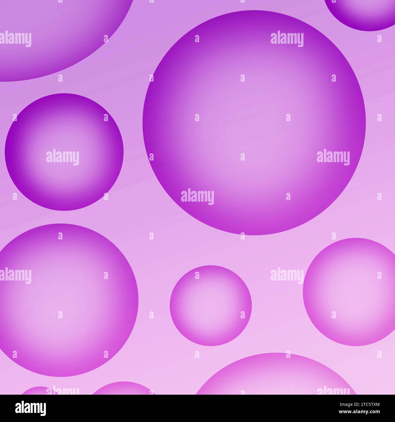 Illustration of Gradient Purple 3D Various Sized Spheres Stock Photo ...