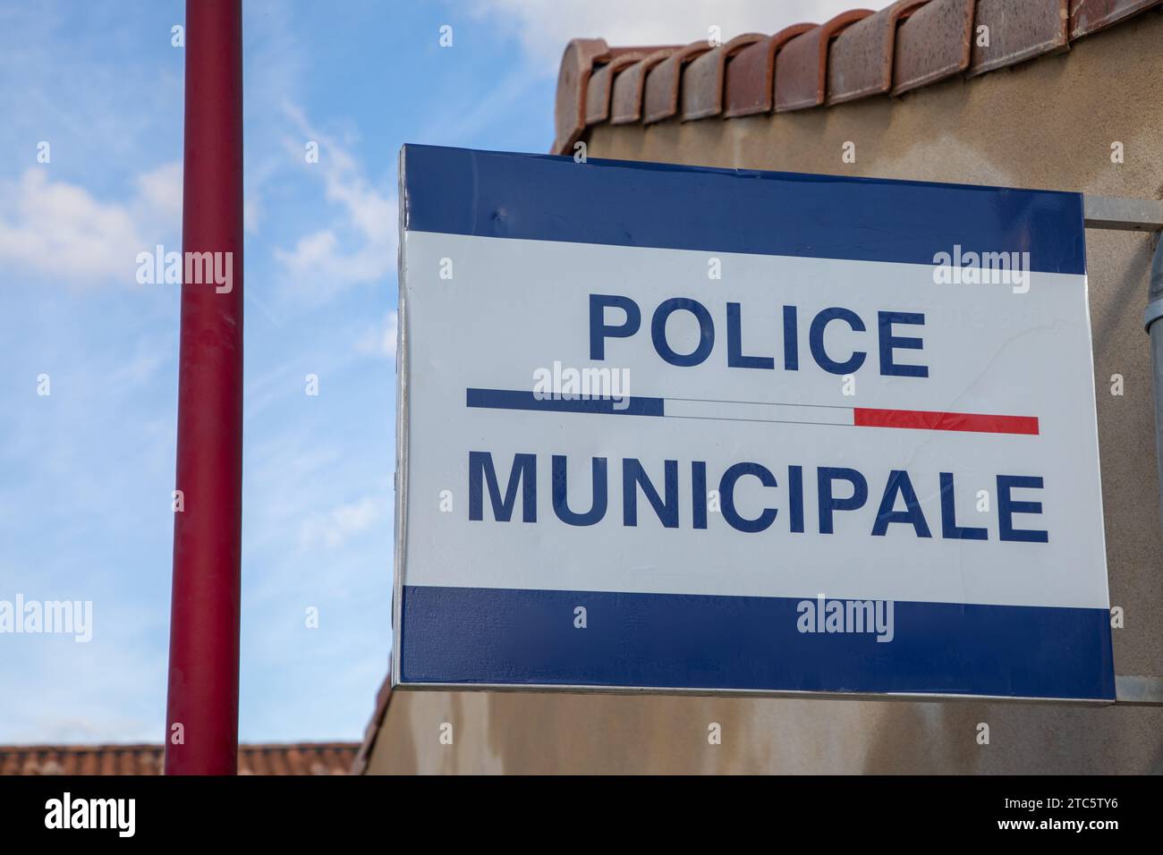 Bordeaux , France - 11 20 2023 : police municipale sign text and logo ...