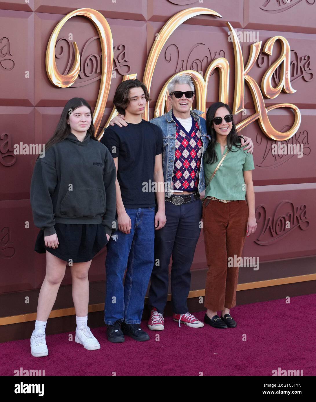 Los Angeles, USA. 10th Dec, 2023. (L-R) Arlo Clapp, Rocko Akira Clapp ...