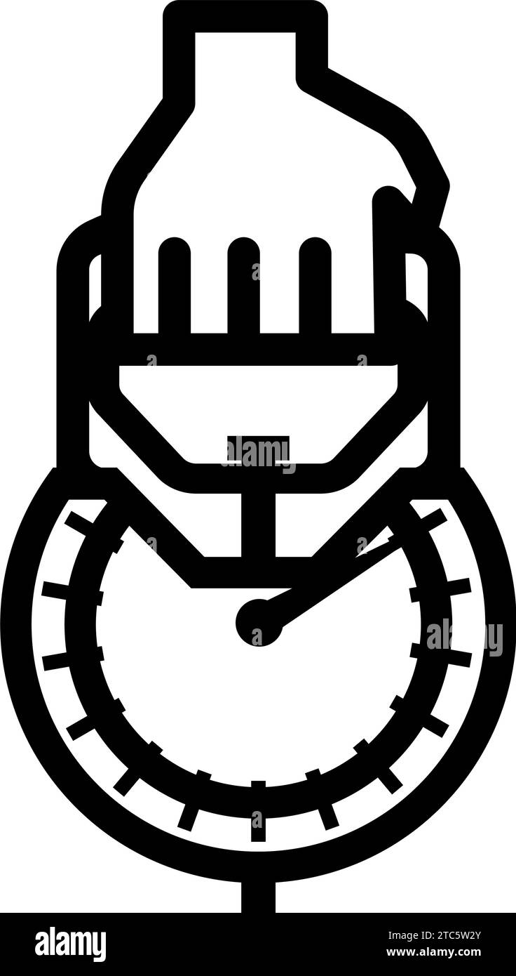 Icon to measure grip strength by holding an analog grip dynamometer ...