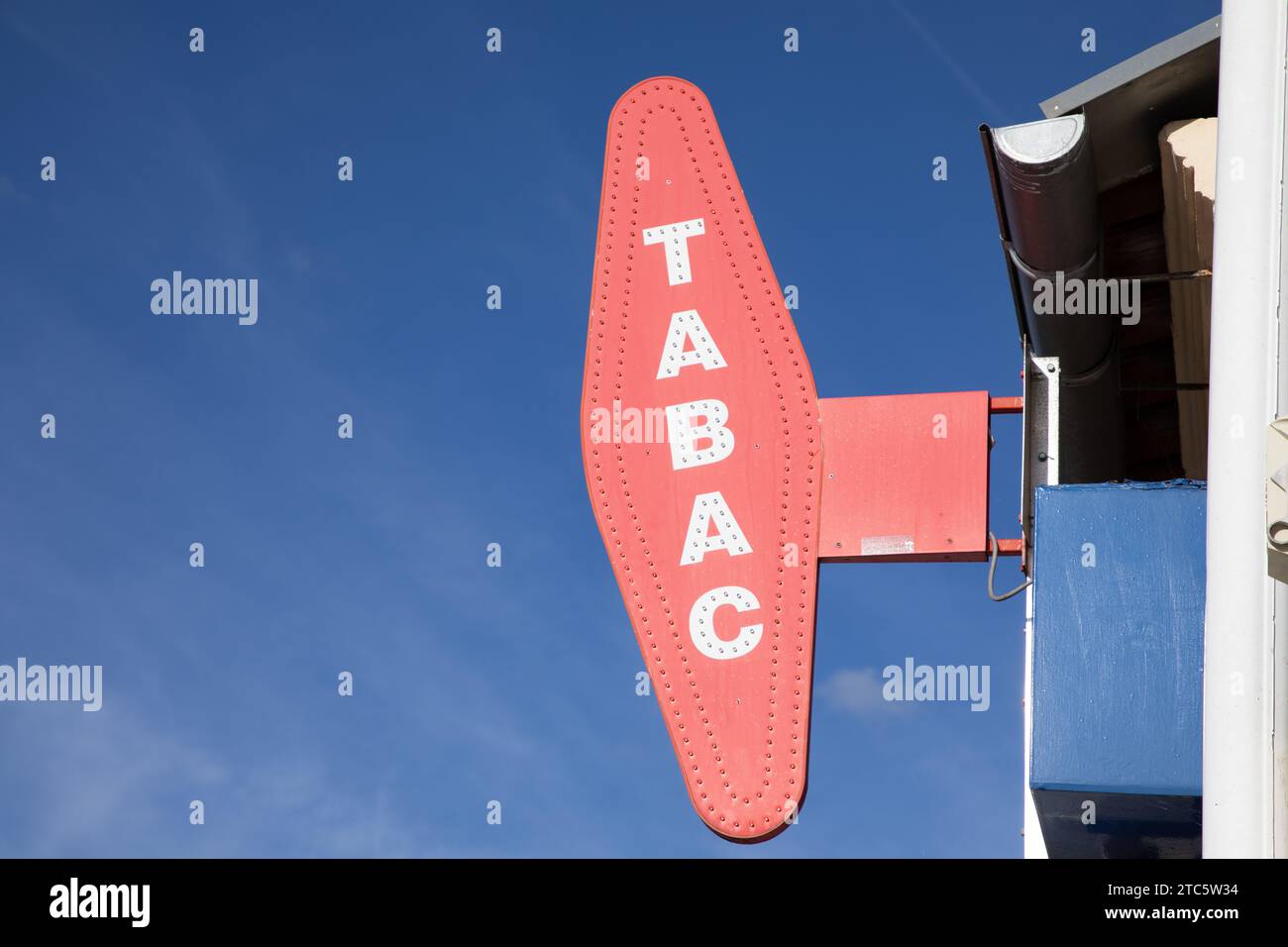 Bordeaux , France - 11 29 2023 : tabac French brand red shop entrance ...
