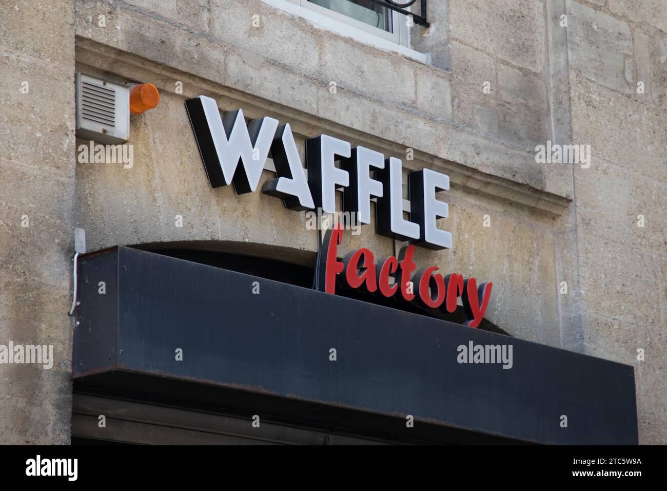 lyon , France - 11 04 2023 : Waffle factory sign logo and brand text ...