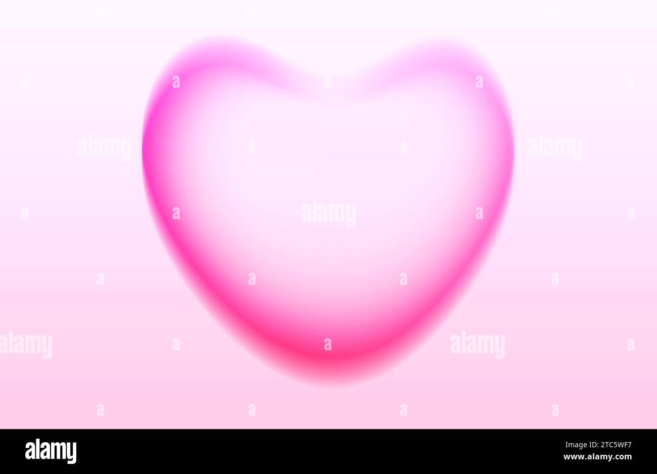 Illustration of Gradient Pink 3D Heart on Gradient Color Backdrop Stock ...