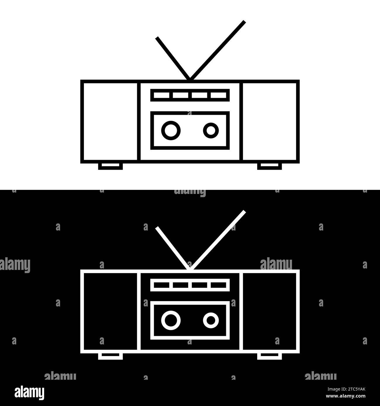 Fm radio logo Stock Vector Images - Alamy