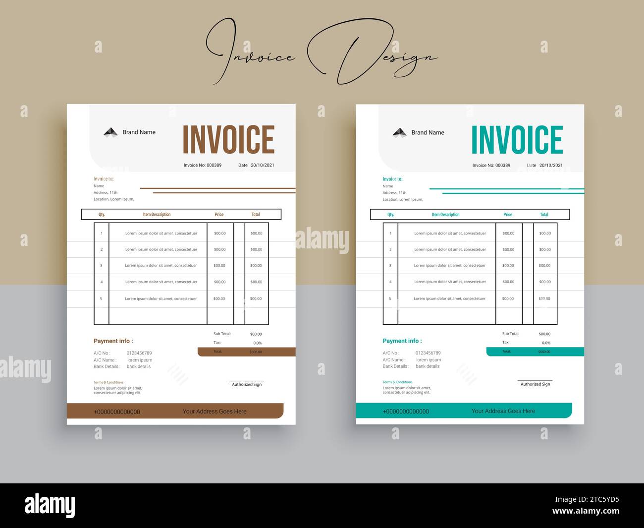 Business invoice form template. Invoicing quotes, money bills or ...