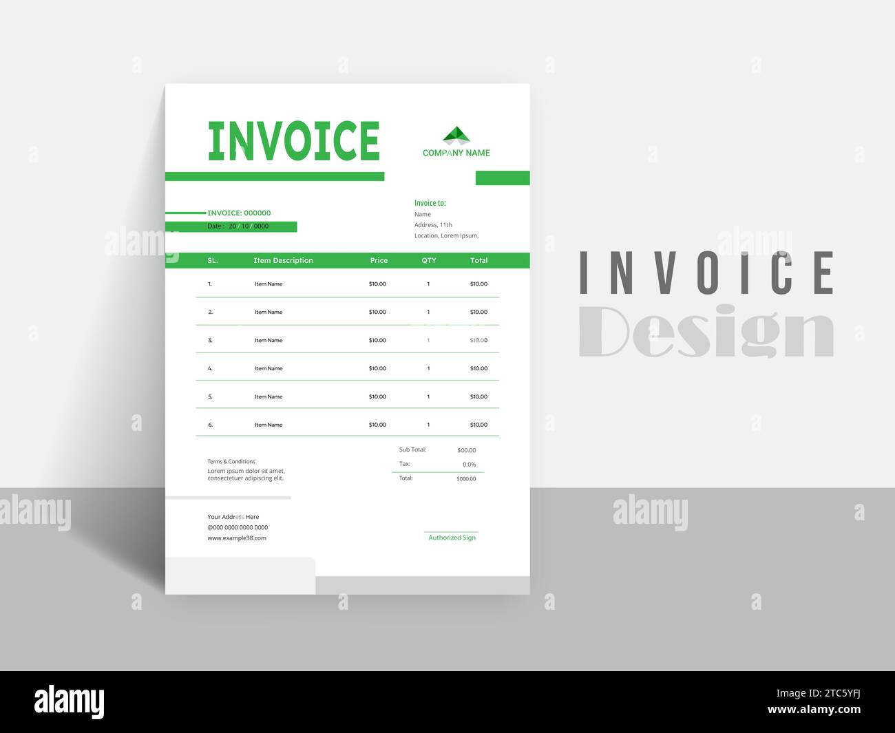 Business invoice form template. Invoicing quotes, money bills or ...