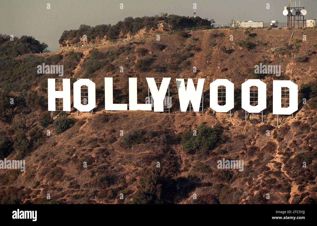 File photo dated December 20, 2000 shows the Hollywood sign in Los ...