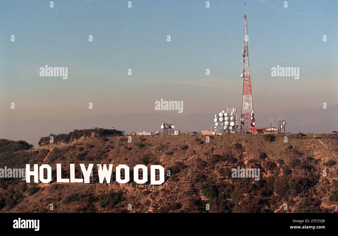 File photo dated December 20, 2000 shows the Hollywood sign in Los ...