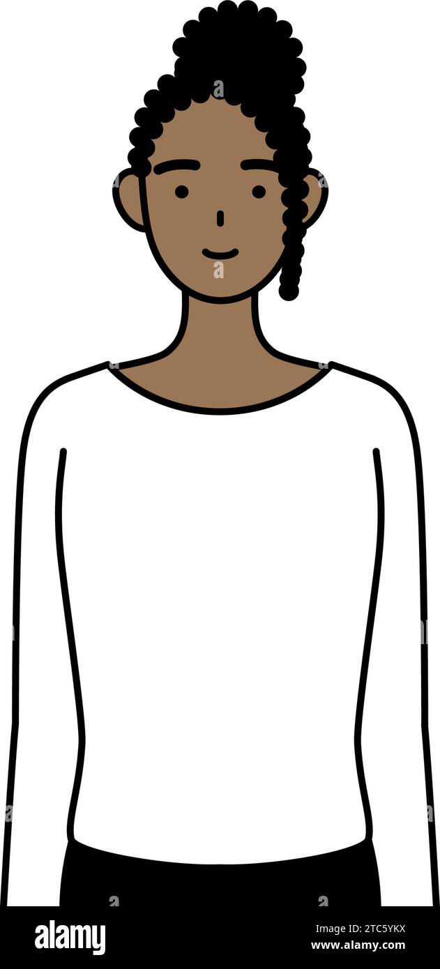 Woman facing forward smile hi-res stock photography and images - Alamy