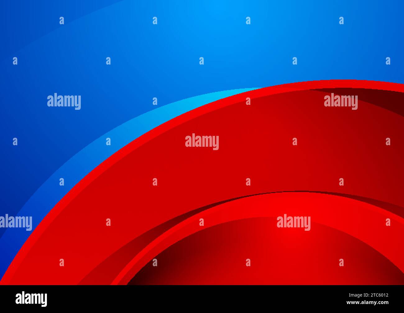 Abstract blue red geometric wavy glossy background. Vector design Stock ...