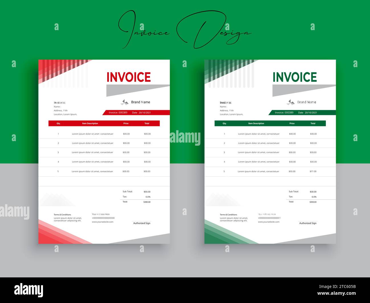 Business invoice form template. Invoicing quotes, money bills or ...
